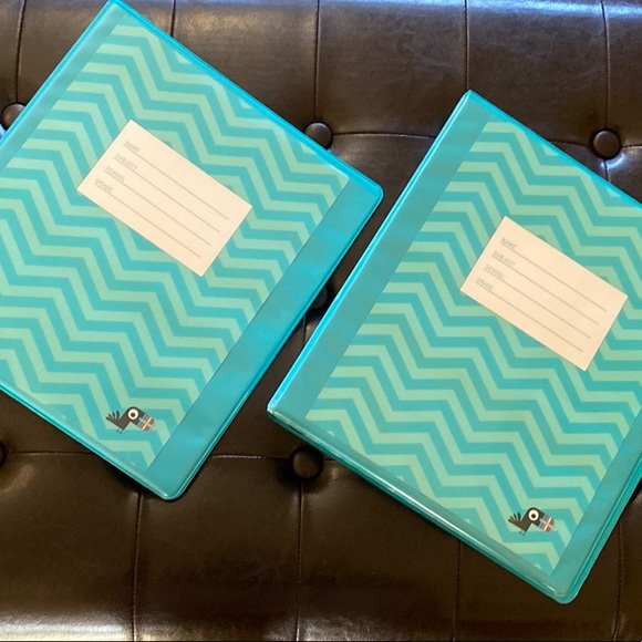 Yoobi | Office | Nwt Set Of 2 Aqua Blue Yoobi Binders Inch | Poshmark